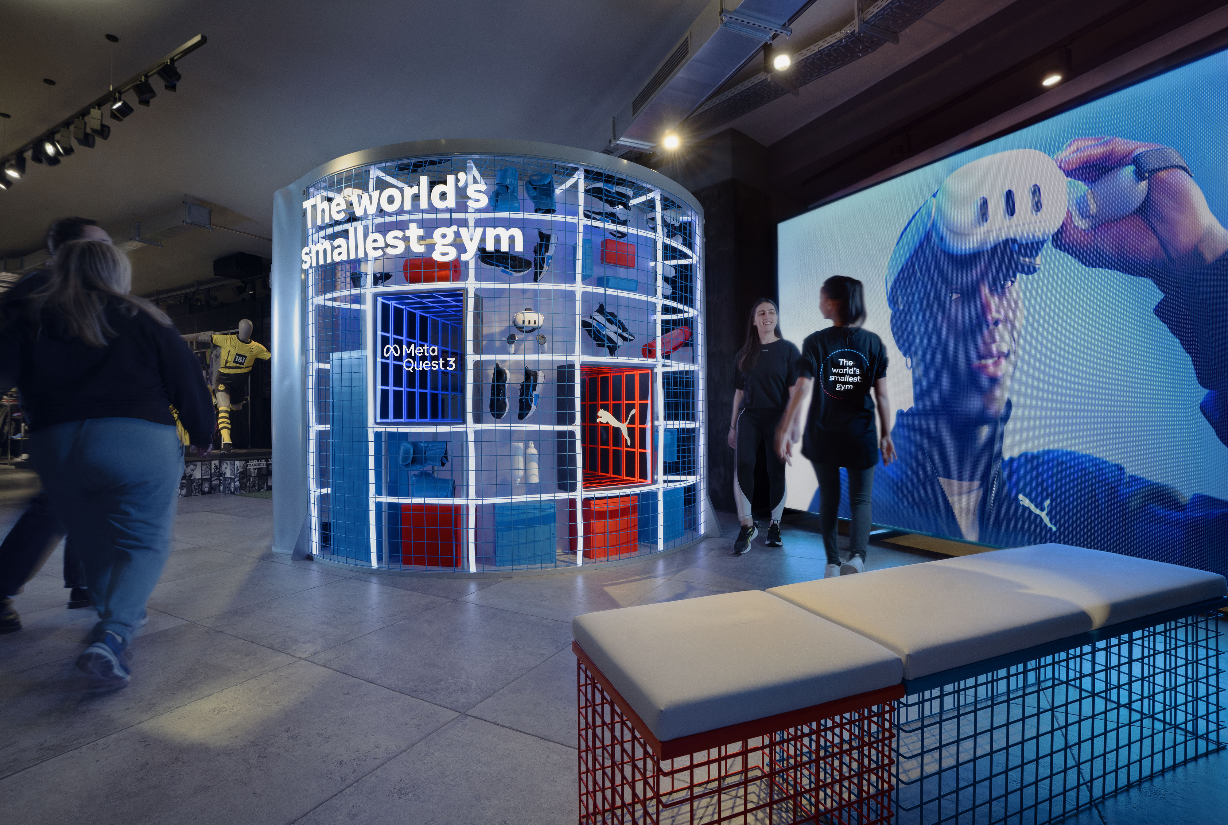 Fitness in Mixed Reality: Meta Quest 3 und PUMA eröffnen “The world’s smallest gym” | Über Meta