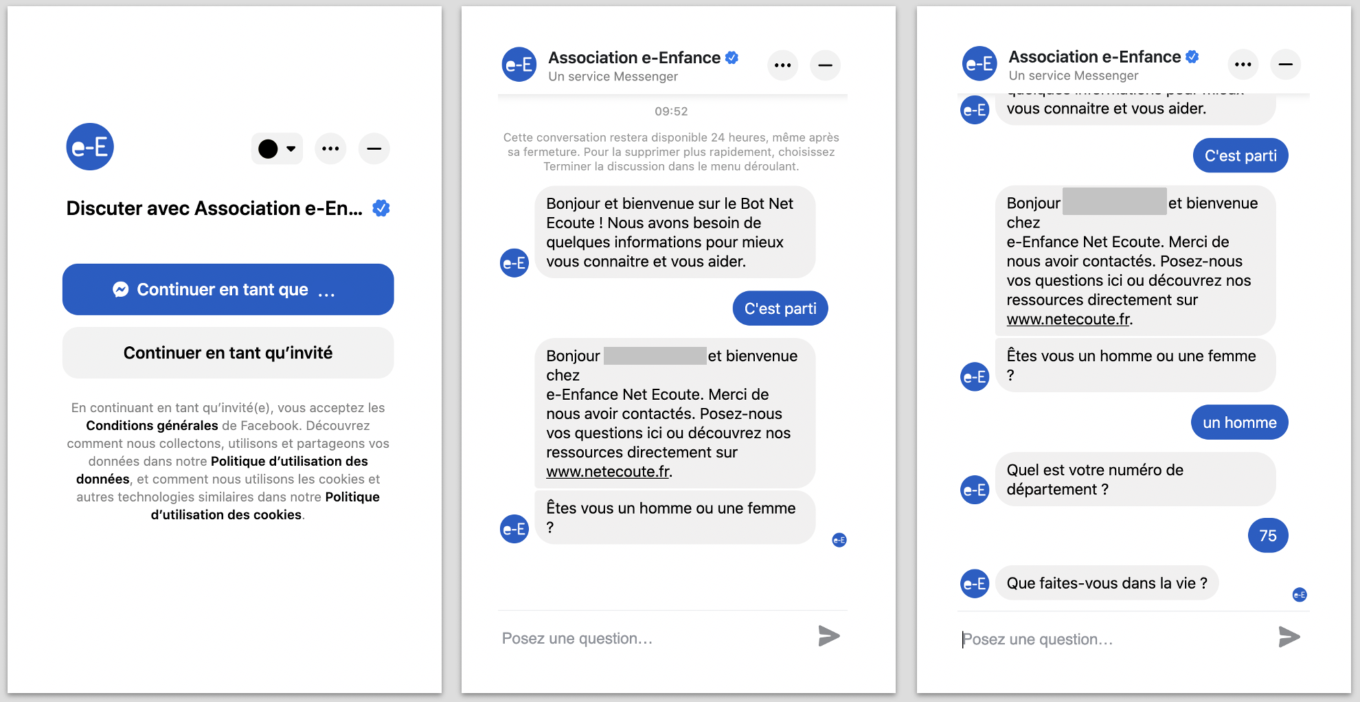L’Association e-Enfance, avec le soutien de Facebook, lance un chatbot ...