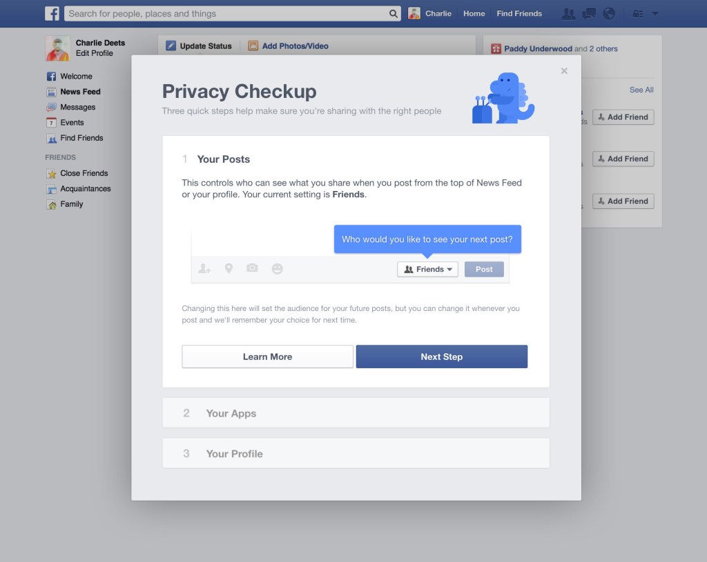 Privacy Checkup Is Now Rolling Out