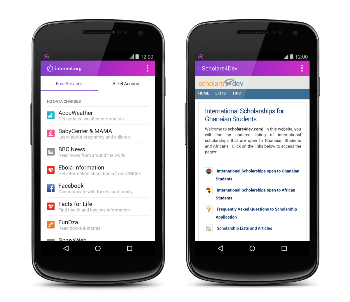 Internet.org App Available in Ghana | Meta