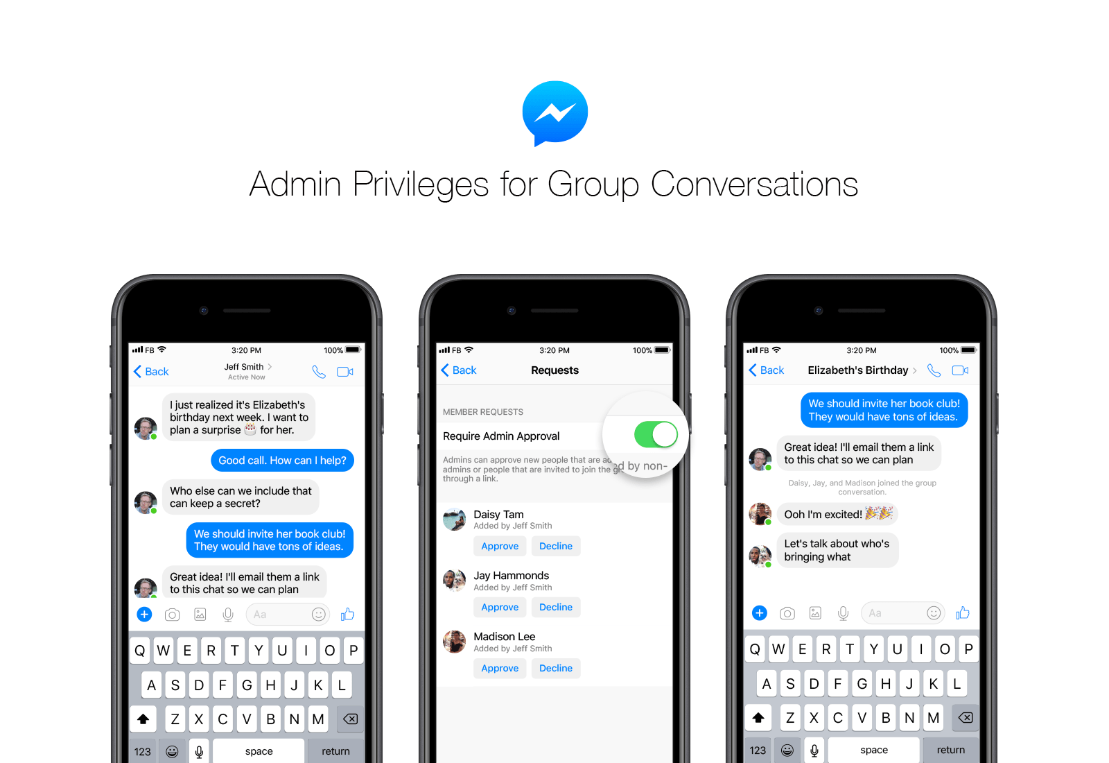 You're in Charge: Messenger Group Chats Are Now Better Than Ever