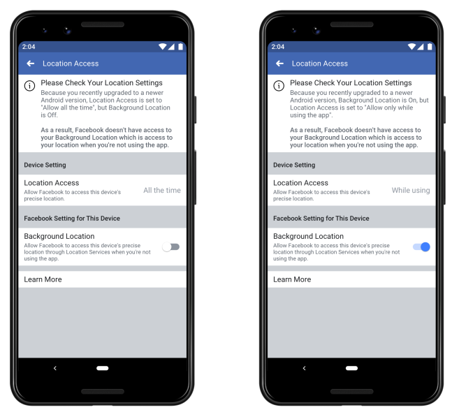 Understanding Updates to Your Device's Location Settings