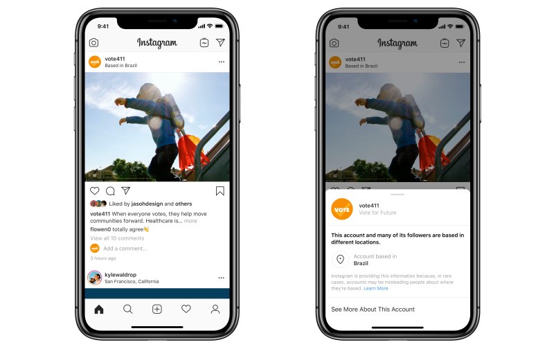 Making Pages and Accounts More Transparent
