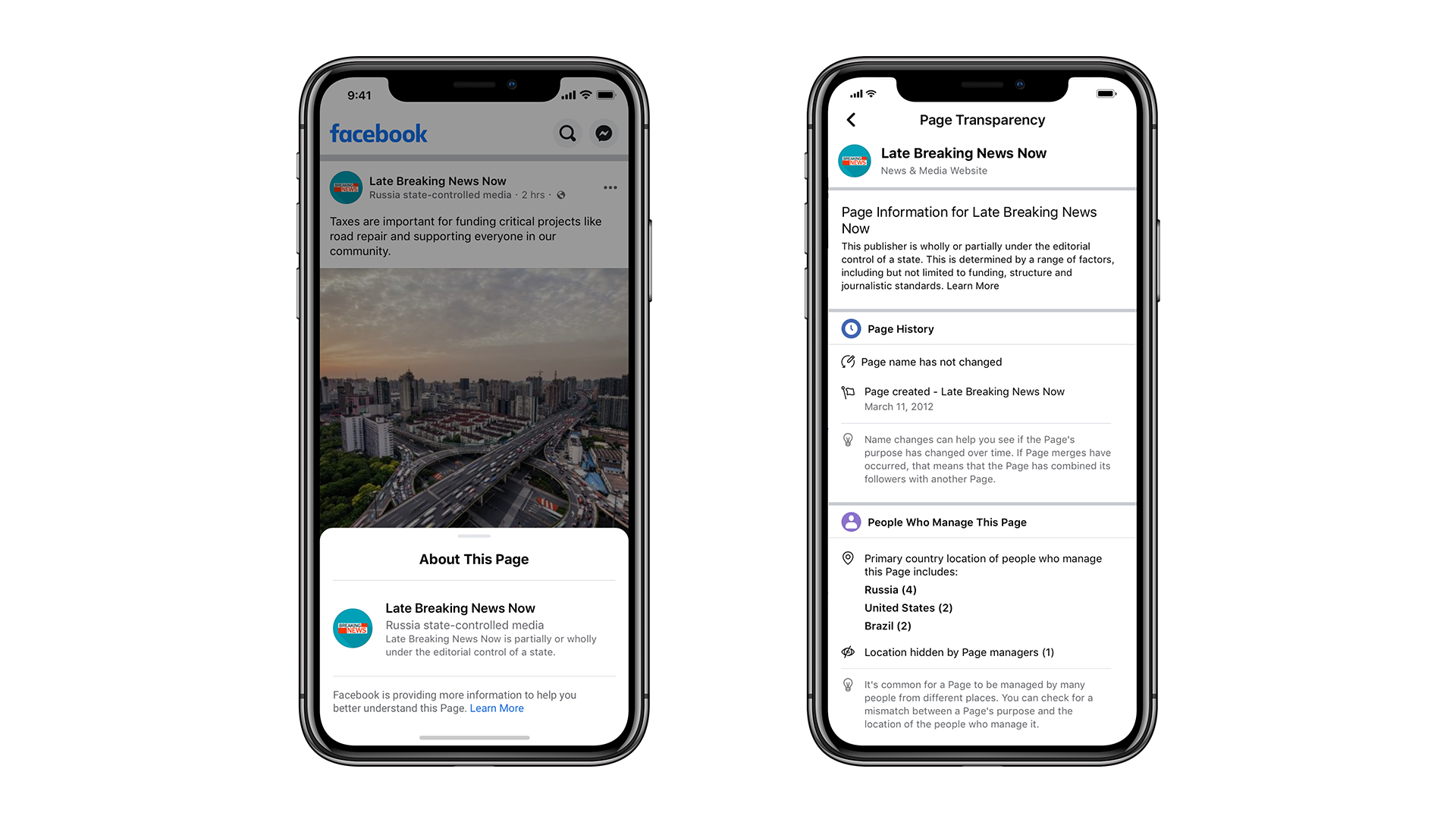 Labeling State-Controlled Media On Facebook
