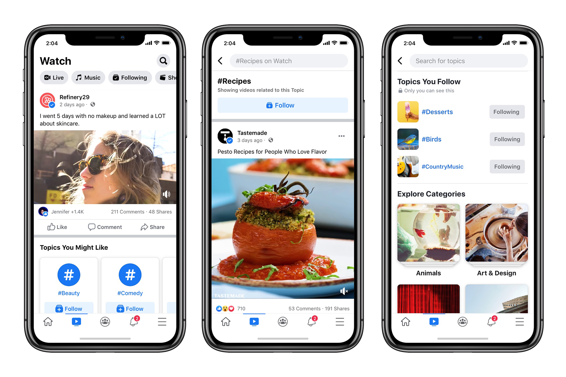 New Ways to Find Videos You’ll Love in Facebook Watch