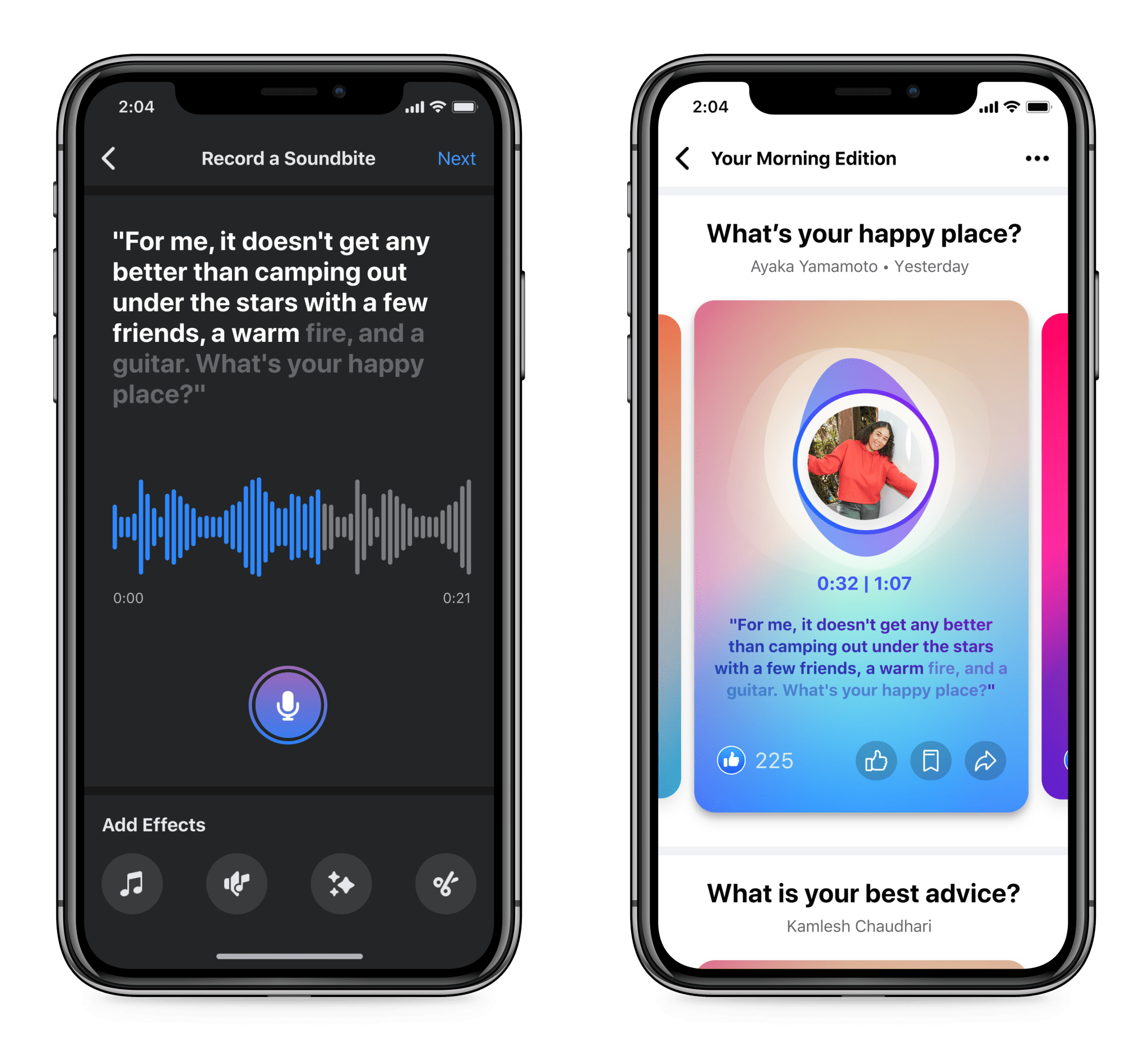 Be Heard: Bringing Social Audio Experiences to Facebook