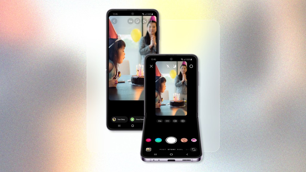 Create Hands-Free on Instagram and Facebook With Samsung Galaxy Z Flip ...