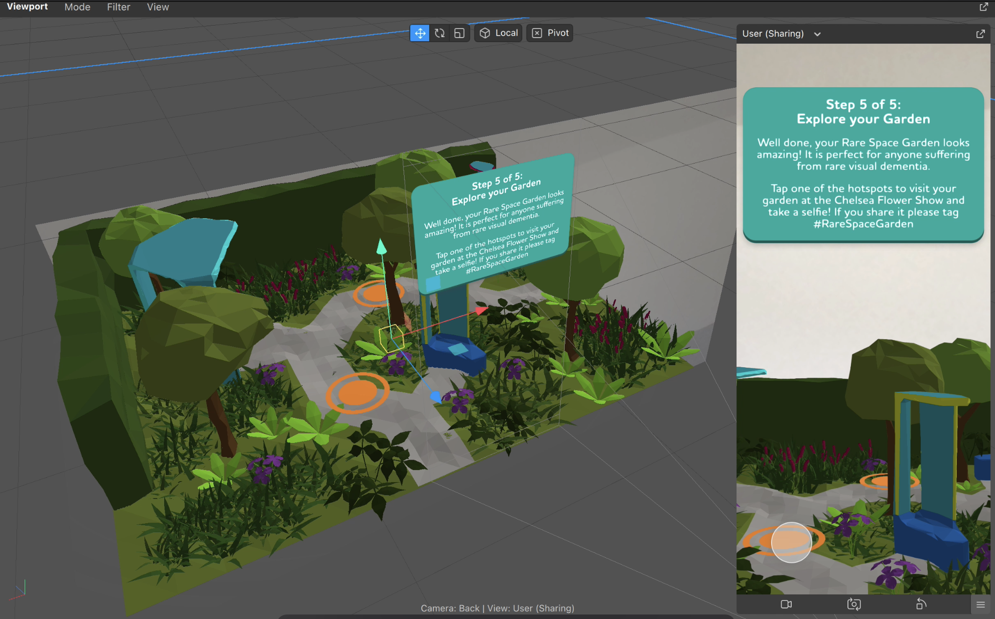 Using Meta Spark to Power The Rare Space Garden Experience