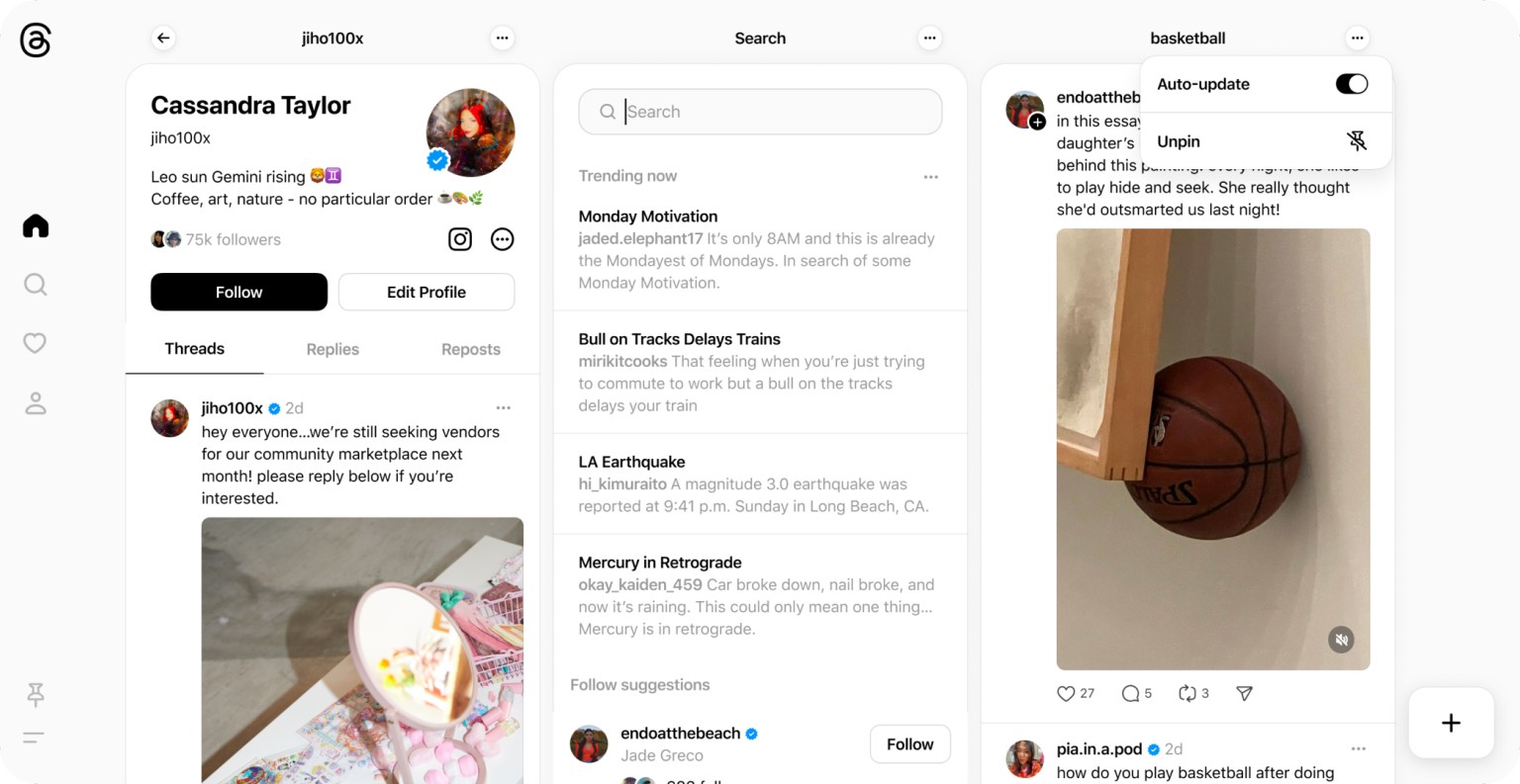 Introducing Threads: A New Way to Share With Text