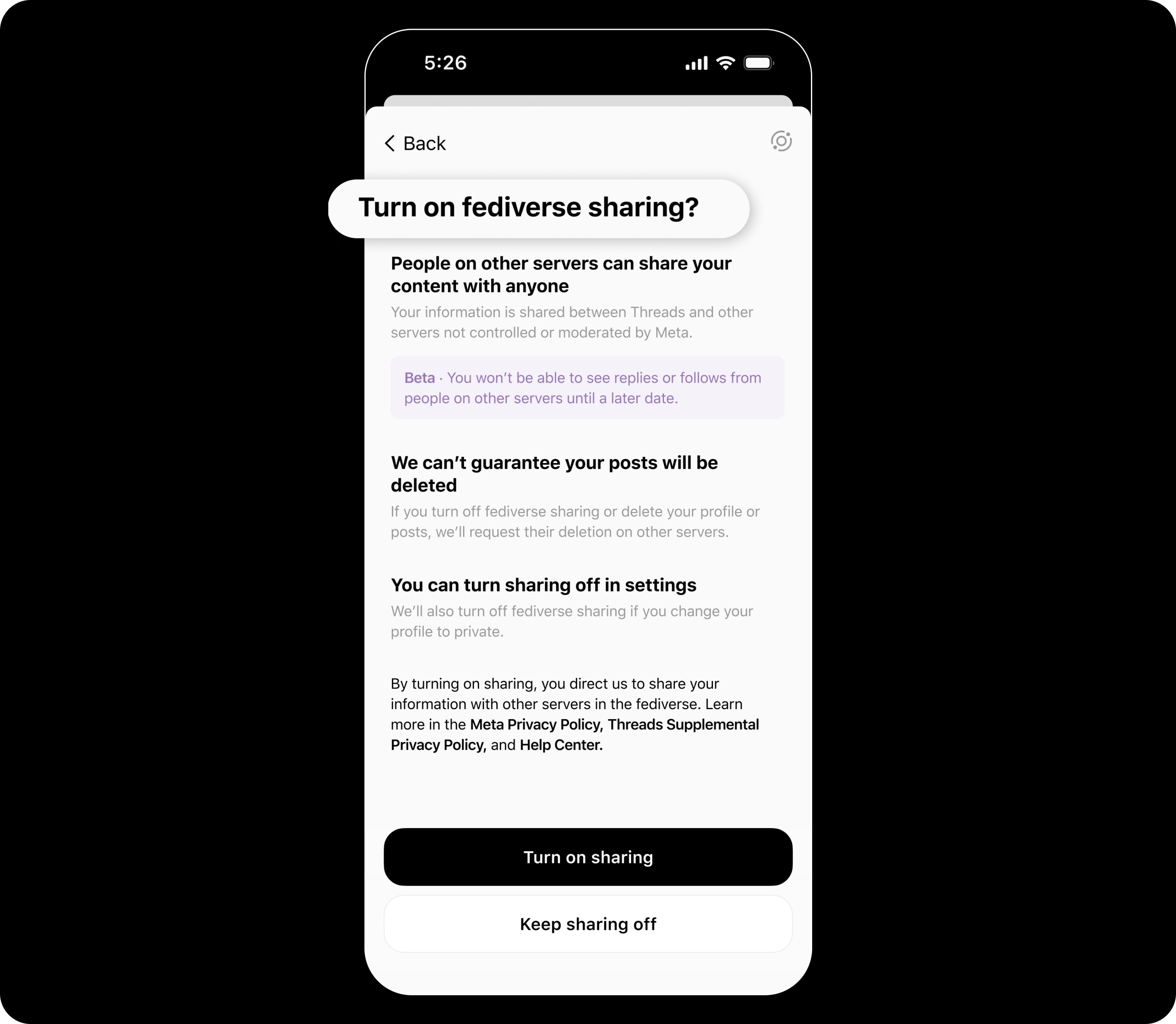 Introducing Threads: A New Way to Share With Text