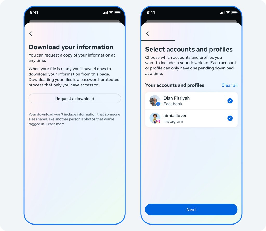 Making It Easier To Manage Your Information Across Meta’s Apps
